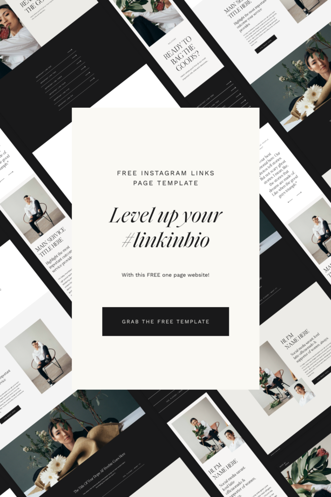 How To Make Your Own Instagram Linktree for Showit - madebyrove.com